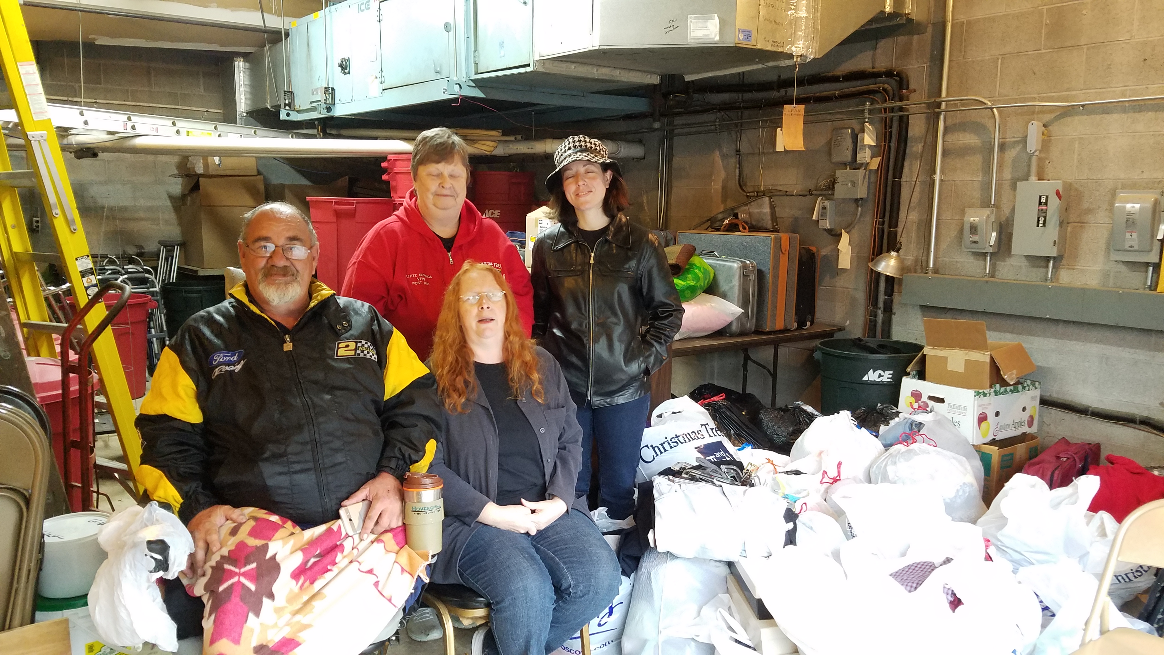 Even in the rain the clothing drive was a success. Thanks to all who ...